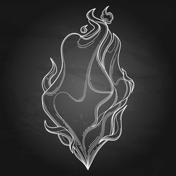 Abstract graphic fire Royalty Free Vector Image