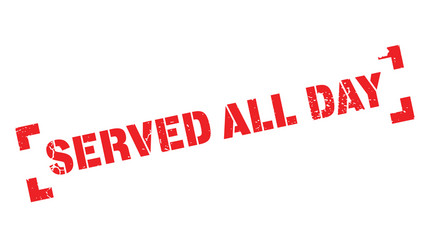 Served all day rubber stamp Royalty Free Vector Image
