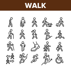 Walking Man Symbol Pedestrian Icon Vector Images (over 820)