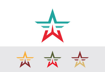 Star brand logo template design Royalty Free Vector Image