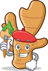 Police ginger character cartoon style Royalty Free Vector