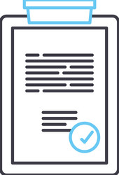 Client complaint line icon outline symbol Vector Image