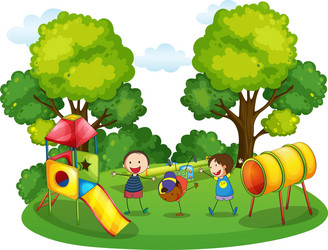 Children Park Drawing