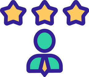 Employee profile icon Royalty Free Vector Image