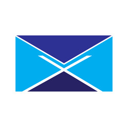 Mail envelope logo Royalty Free Vector Image - VectorStock