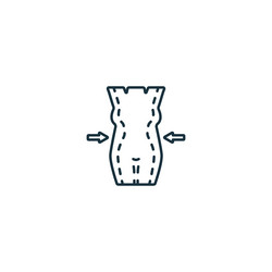 Female breast icon monochrome simple sign from Vector Image