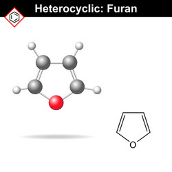 Furan Molecule Formula Vector Images (24)