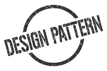 Design pattern stamp design pattern label round Vector Image