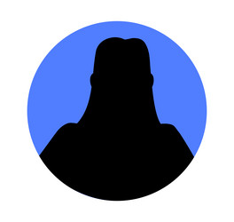 Female avatar silhouette concept Royalty Free Vector Image