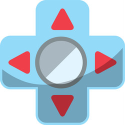 Gamepad cross isolated Royalty Free Vector Image