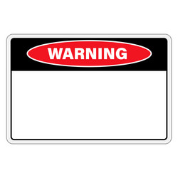 Empty blank sign board drawing Royalty Free Vector Image