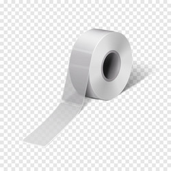 Rectangular label sticker roll mock-up blank Vector Image