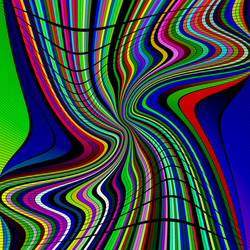 Psychedelic infinity Royalty Free Vector Image