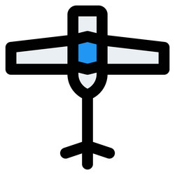 Glider aircraft for leisure purposes Royalty Free Vector