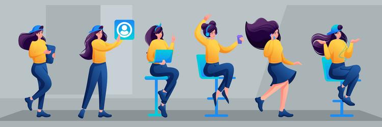 Programmer Girl Vector Images (over 2,000)