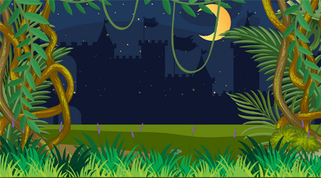 Background design landscape with mountains Vector Image