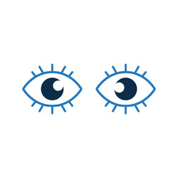 Eyes look see icon Royalty Free Vector Image - VectorStock