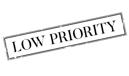 Low priority rubber stamp Royalty Free Vector Image