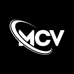 Mcv logo letter design Royalty Free Vector Image