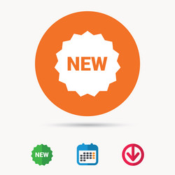 New icon special offer star sign Royalty Free Vector Image