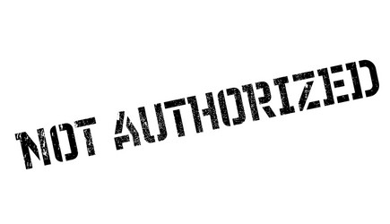 Not authorized rubber stamp Royalty Free Vector Image