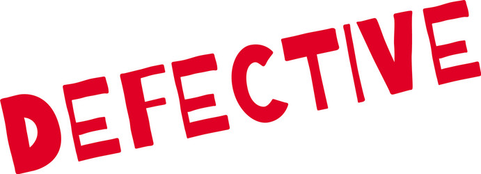 Defective rubber stamp Royalty Free Vector Image