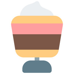 Layered trifle line Royalty Free Vector Image - VectorStock