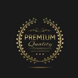 Premium packaging labels Royalty Free Vector Image