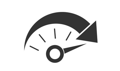 Progress level indicator graphic element Vector Image