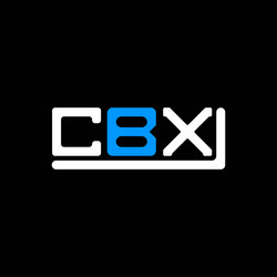 Cbx letter logo creative design with graphic Vector Image