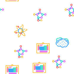 Chemistry science chemical seamless pattern Vector Image