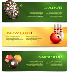 Quiz game horizontal banner template set Vector Image