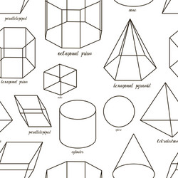 Basic geometric shapes icon set Royalty Free Vector Image