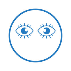 Eyes look see icon Royalty Free Vector Image - VectorStock