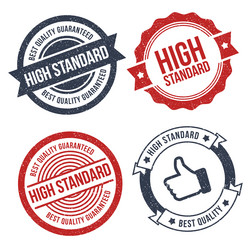 Standard stamp set design Royalty Free Vector Image
