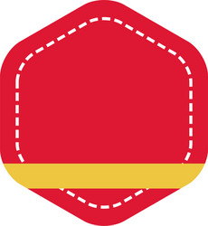 Label empty template on white background Vector Image