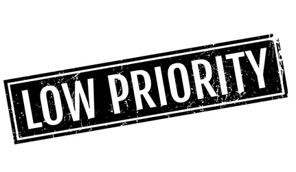 Low priority rubber stamp Royalty Free Vector Image