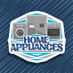Logo for kitchen appliances Royalty Free Vector Image