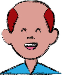 Man smiling cartoon Royalty Free Vector Image - VectorStock