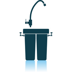 Healthy water filter cartoon Royalty Free Vector Image