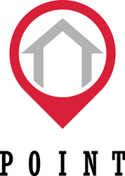 Point information logo Royalty Free Vector Image