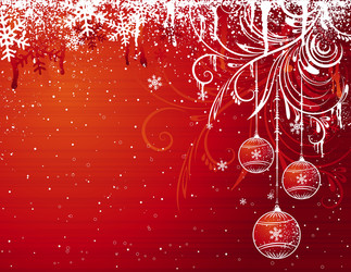 Red christmas background Royalty Free Vector Image