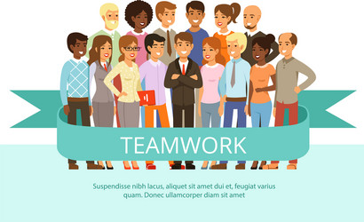 Line-up talking people Royalty Free Vector Image