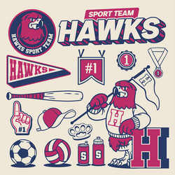 Hawks Football Logo