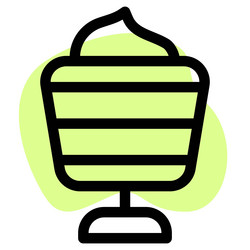 Layered trifle line Royalty Free Vector Image - VectorStock