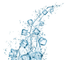 Set of liquid splash line art Royalty Free Vector Image