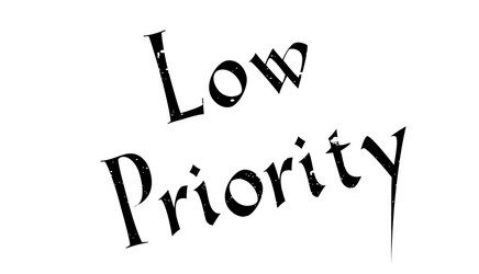 Low priority rubber stamp Royalty Free Vector Image