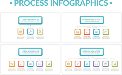 Business data visualization process chart Vector Image