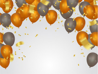 Balloons header background design element Vector Image