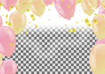 Balloons header background design element Vector Image